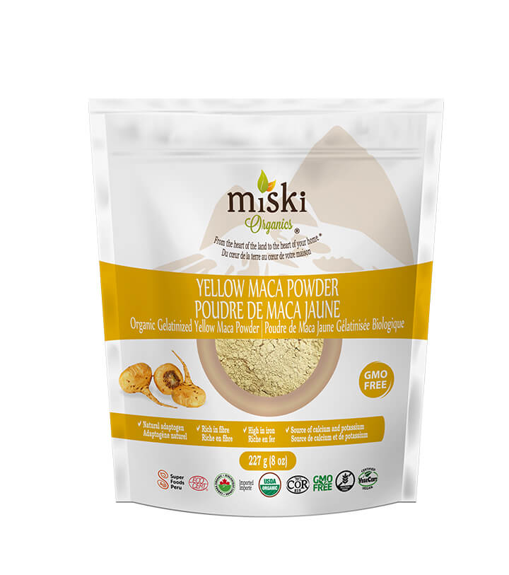 ORGANIC GELATINIZED YELLOW MACA – MiskiGoodFoods